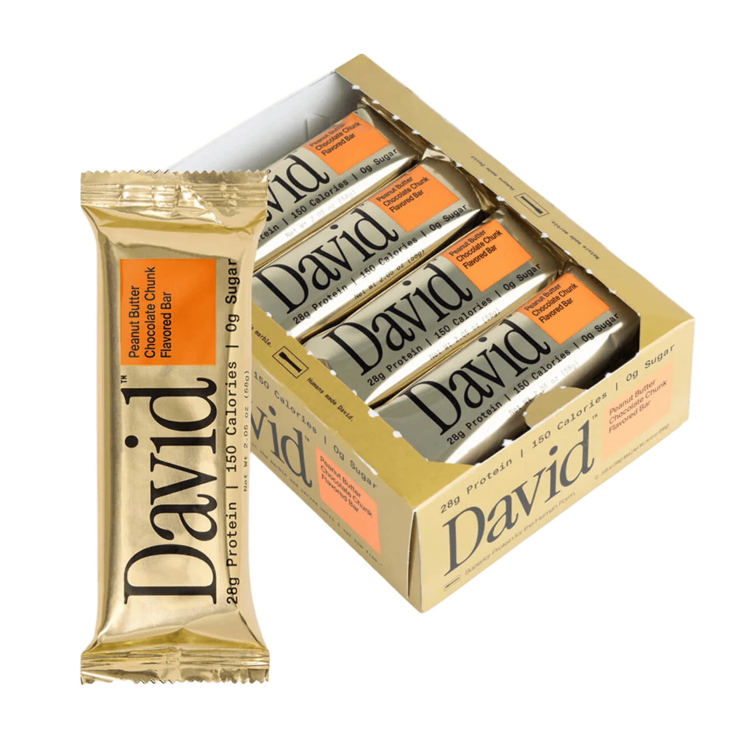 DAVID Protein Bar (12pk) - Walmart.com