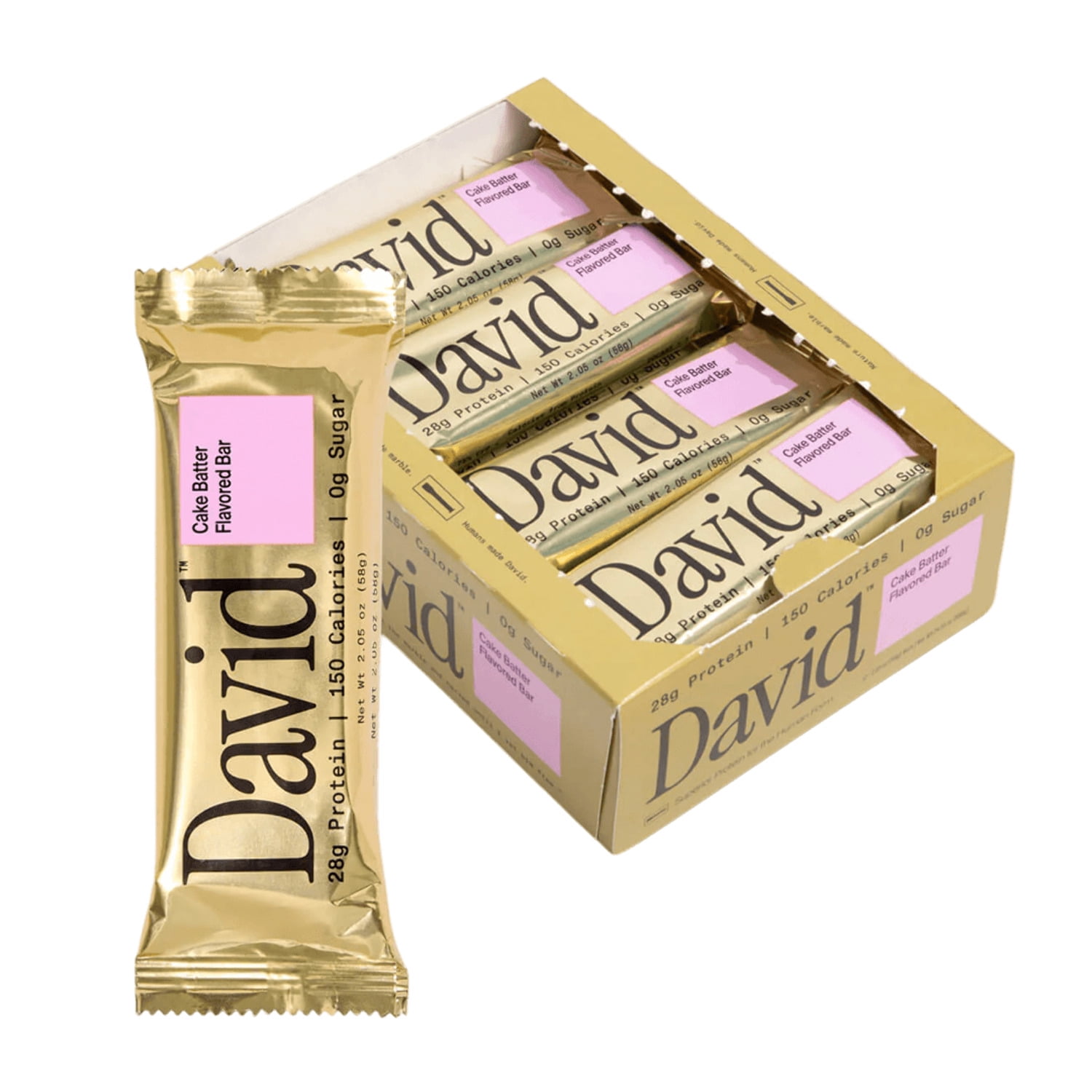 DAVID Protein Bar (12pk) - Walmart.com