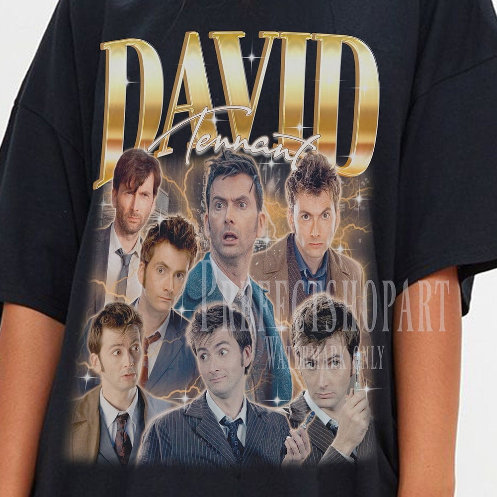 DAVID TENNANT Vintage, David Tennant Homage Fan Tees, David Tennant ...