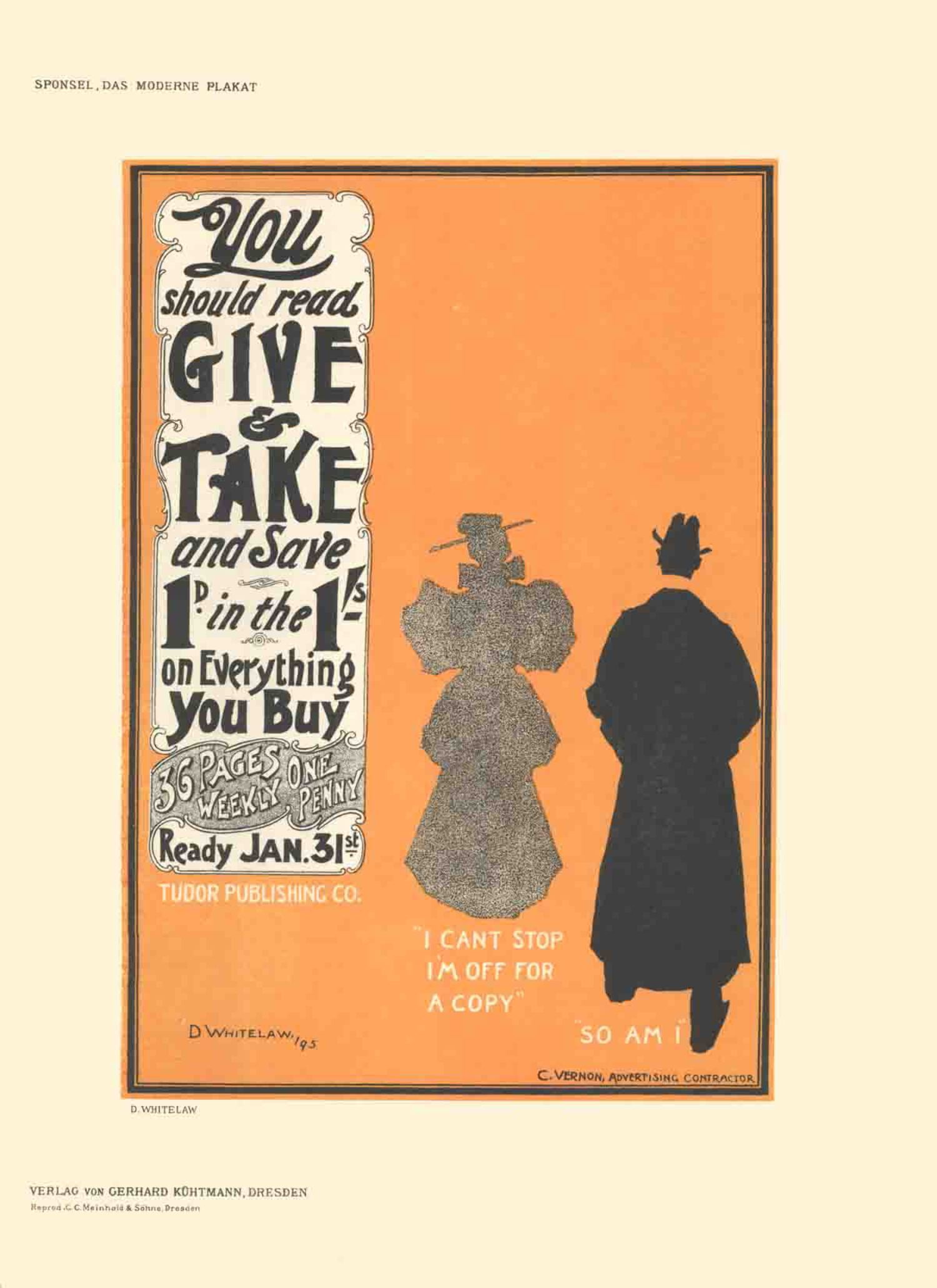 DAVID WHITELAW Give Take, 1897 - Walmart.com