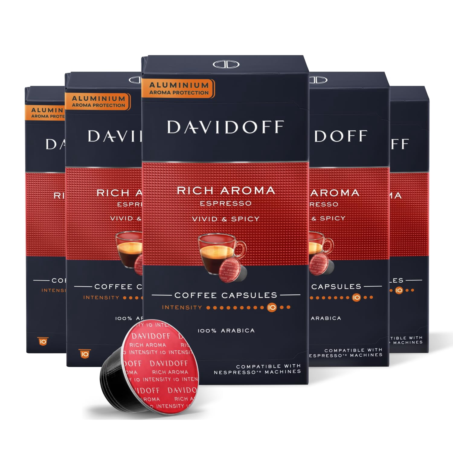 DAVIDOFF Rich Aroma Coffee Capsules. Nespresso Machine Compatible ...