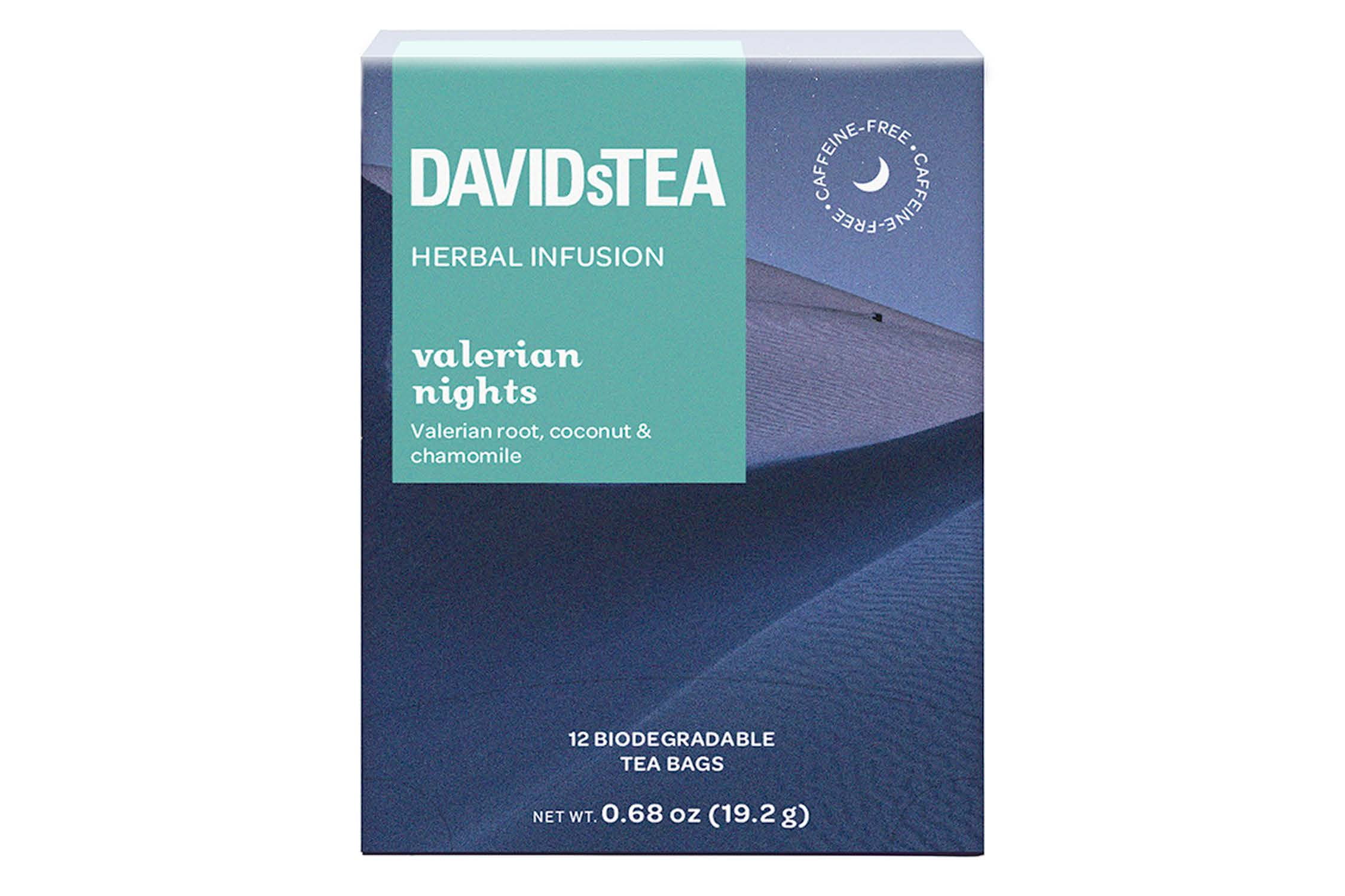 DAVIDsTEA Valerian Nights Herbal Tea 12 Tea Bags - Walmart.com