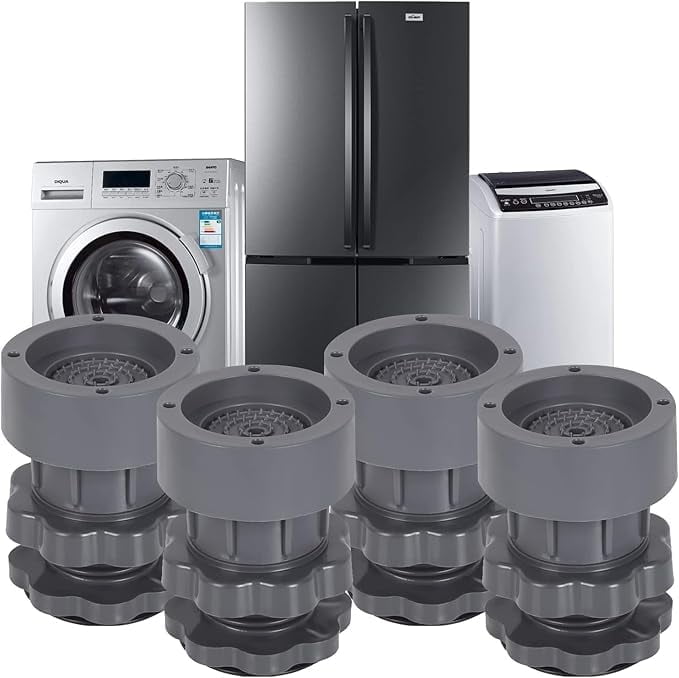 DAVIGA Washer Dryer Anti Vibration Pads Refrigerator Stand Washing ...