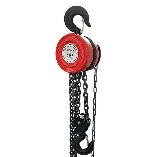 DAWOT 4400 lbs 2 Ton Hand Chain Hoist Capacity Heavy Duty Chain Hoist ...