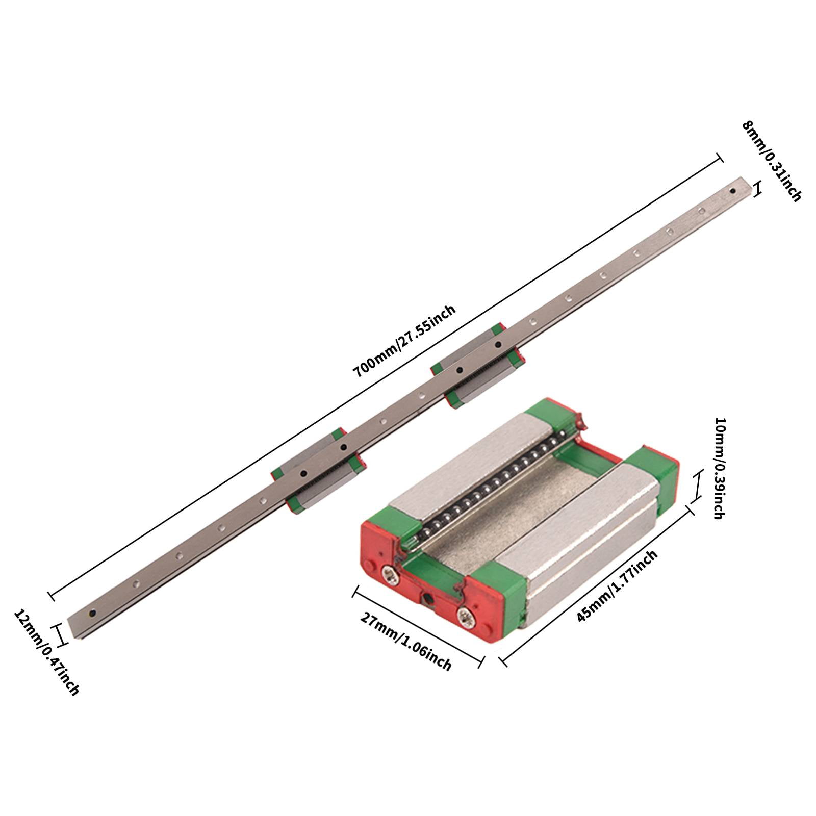 DAWOT MGN12H 700mm Linear Rail Guide MGN12 Linear Philippines | Ubuy