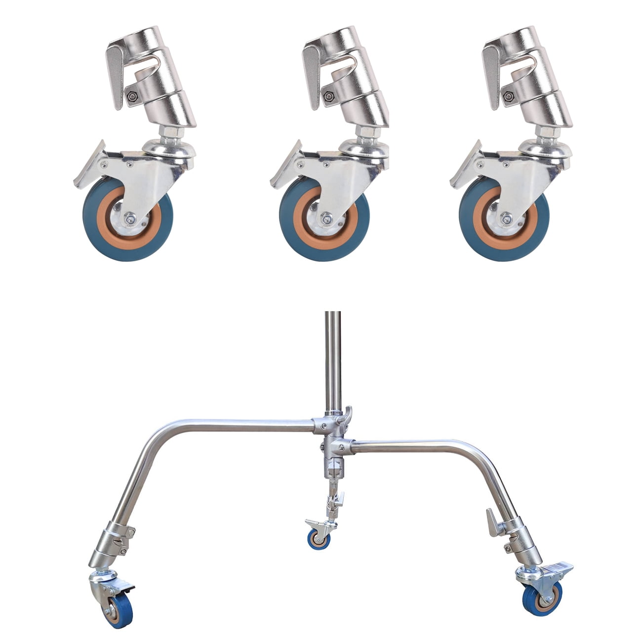 DAWOT Professional Swivel Caster Wheels Set, Heavy Duty for Photo Video ...