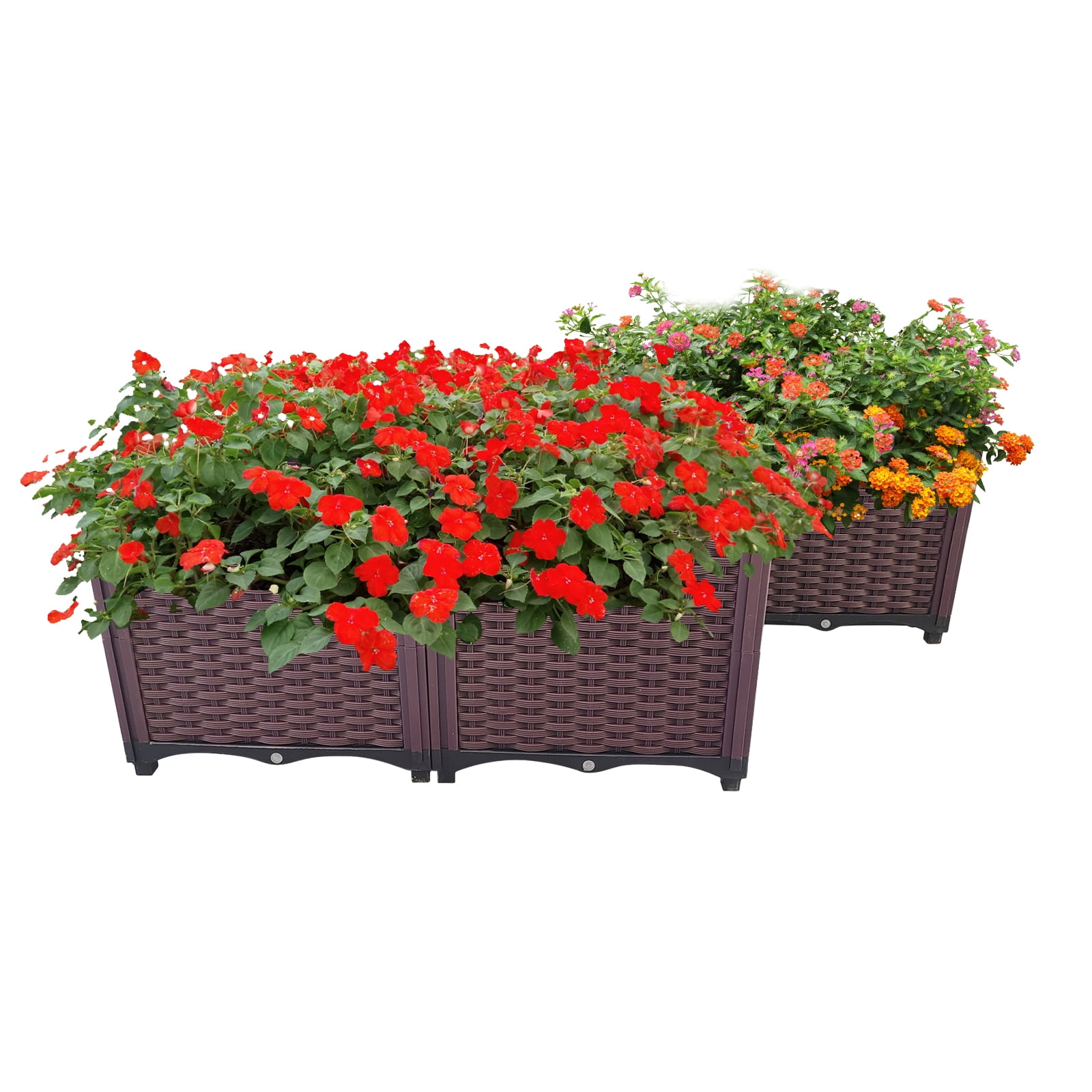 DAWOT Set of 5 Planter Box Raised Garden Bed Kit Planter Grow Box ...