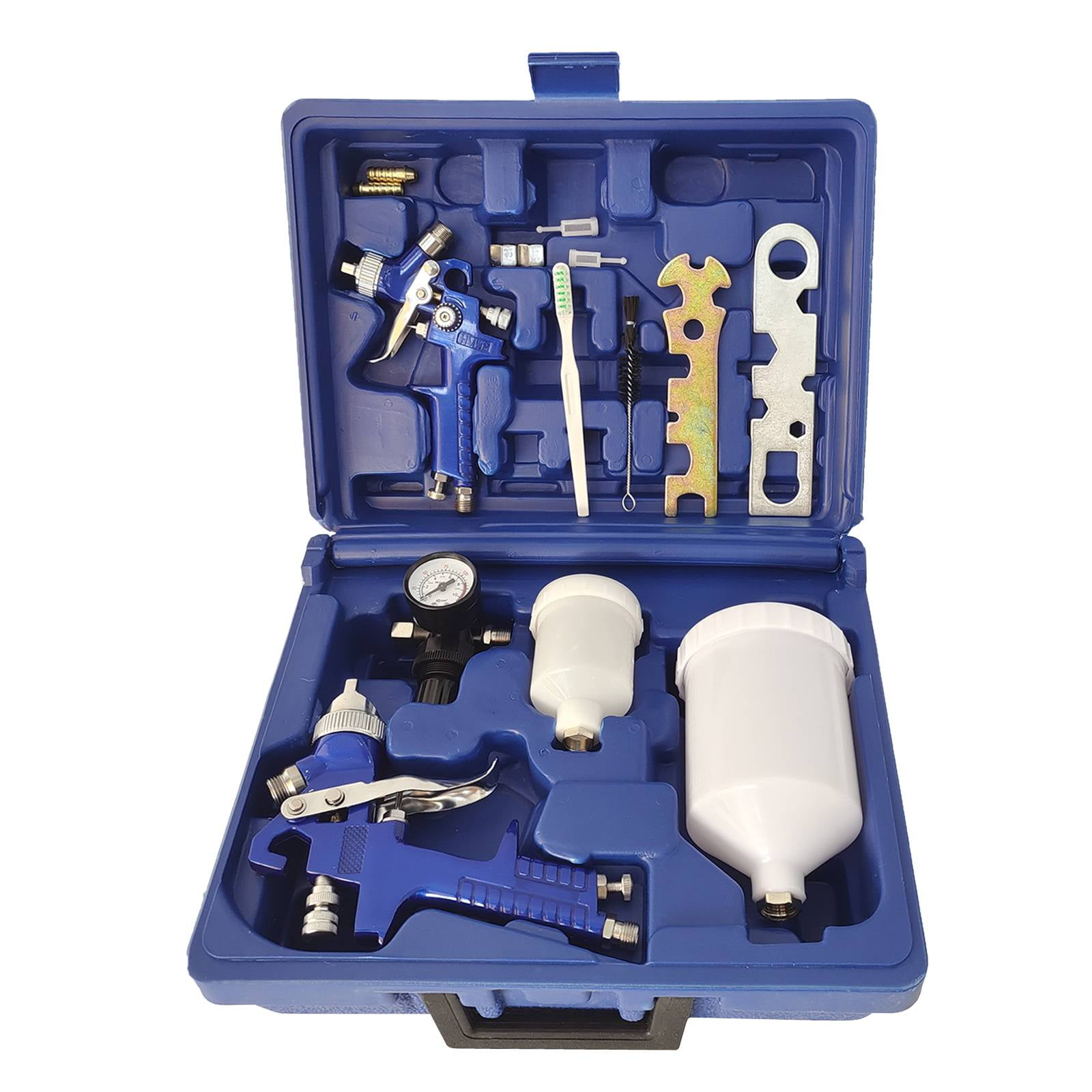 DAWOT Sprayer Paint Gun,2Pcs HVLP Air Gravity Spray Gun Set, Air ...