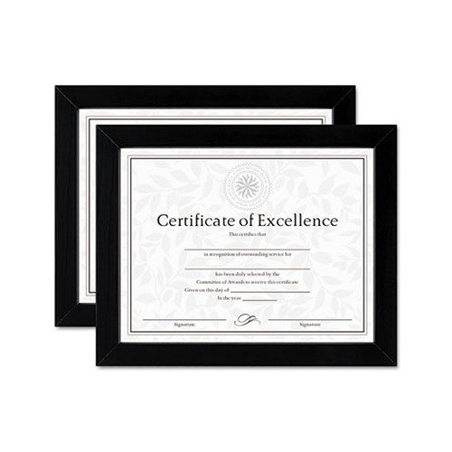 DAX Solid Wood Document Frame Set ,FRAME,DCMNT,8.5X11,2ST,BK - Walmart.com