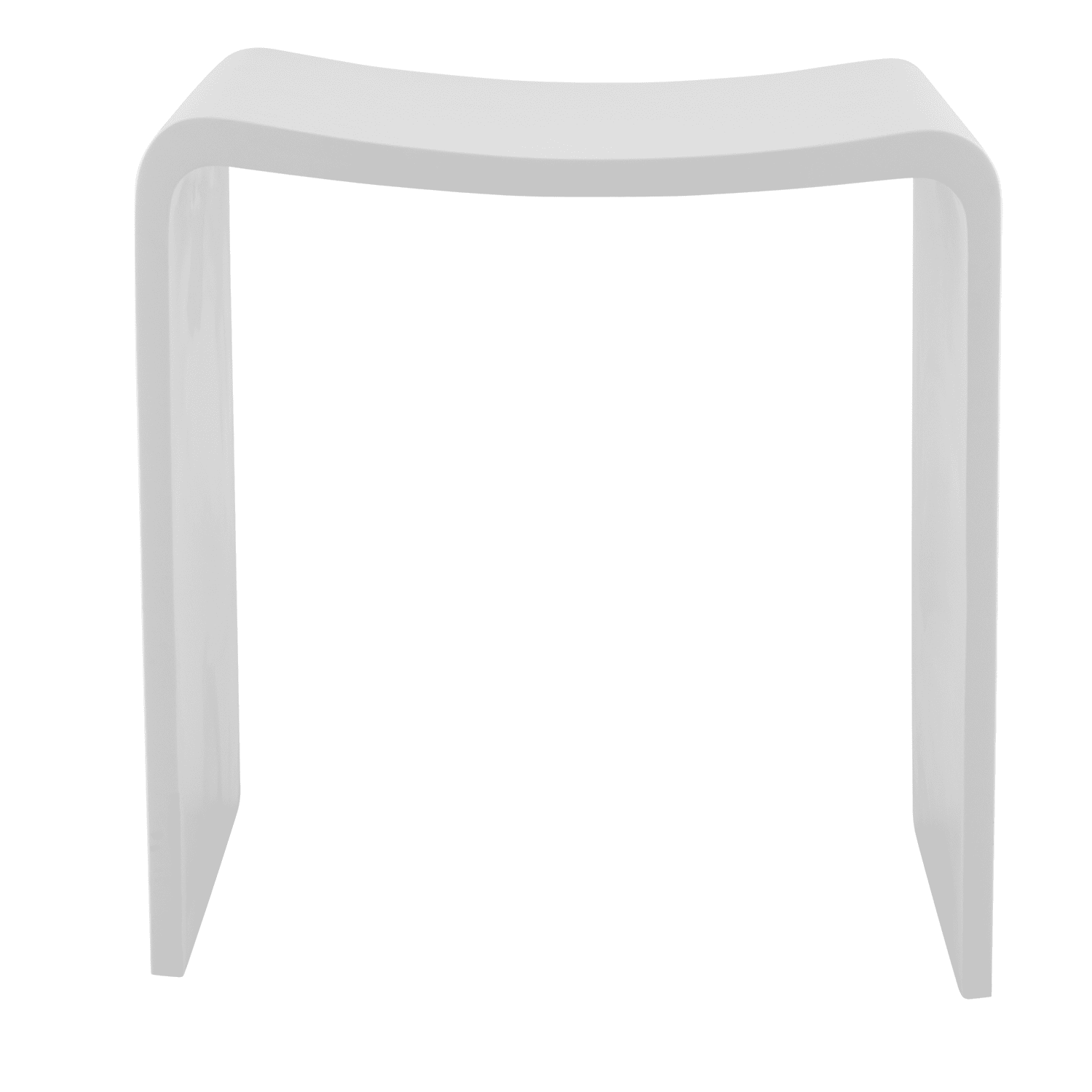 DAX Acrilyc Shower Stool, Matte White - Walmart.com