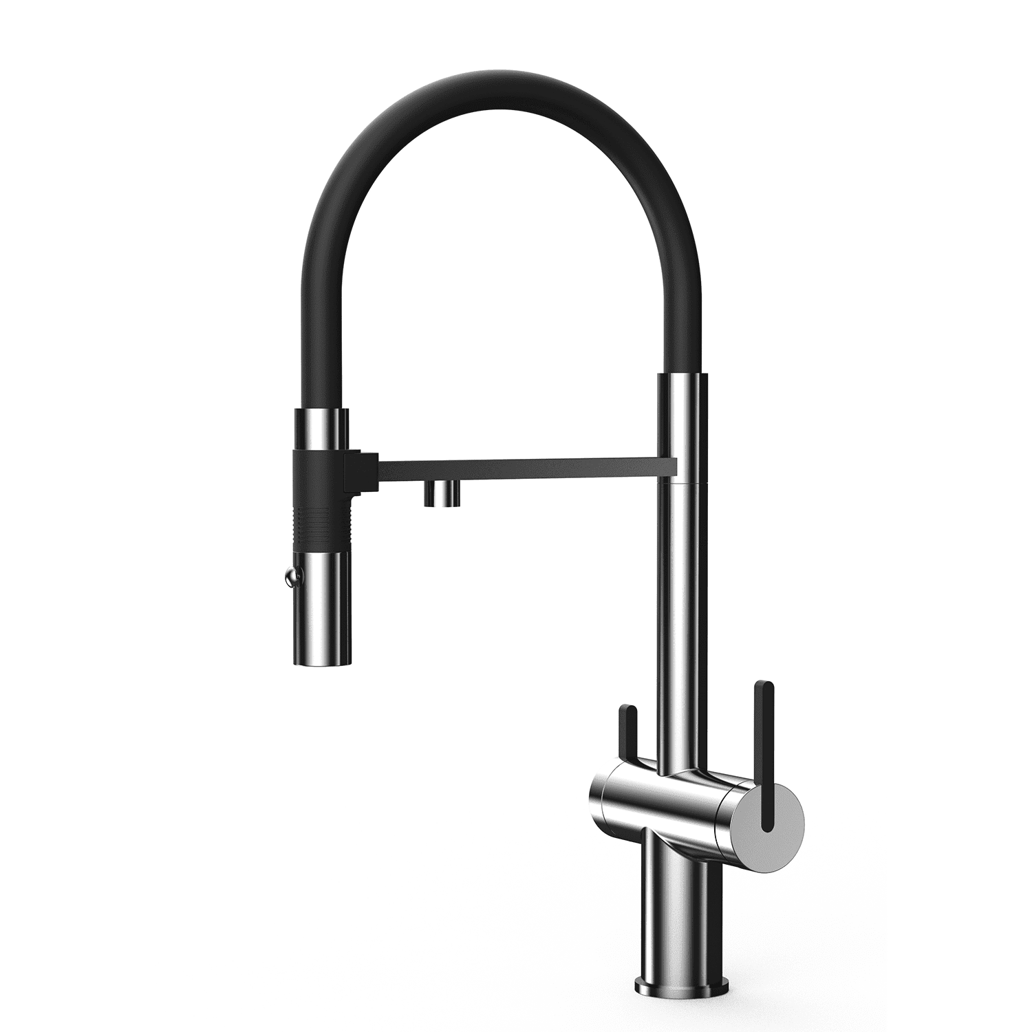DAX Brass Dual Function Pull Out and Filter Water Spout, Nickel ...
