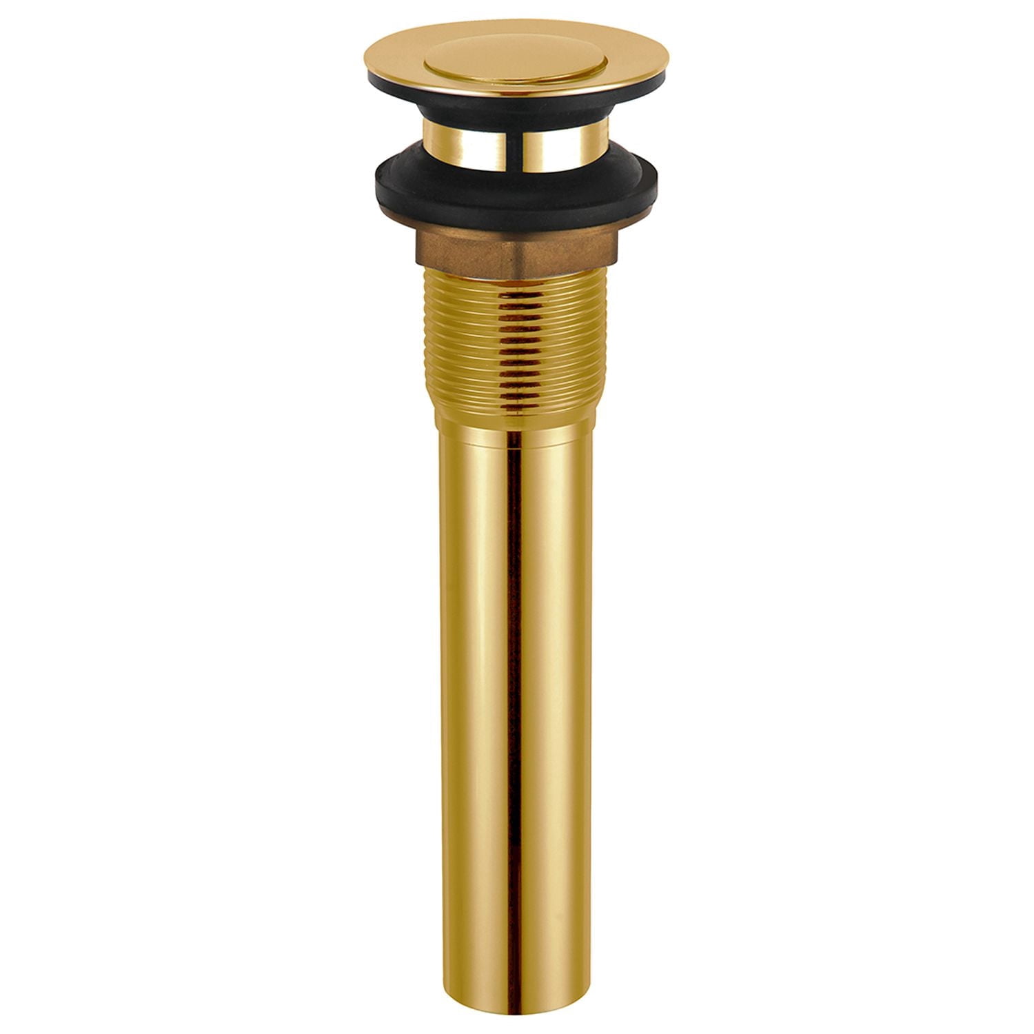 DAX Round Vanity Sink Pop Up Drain without Overflow Brushed Gold ...