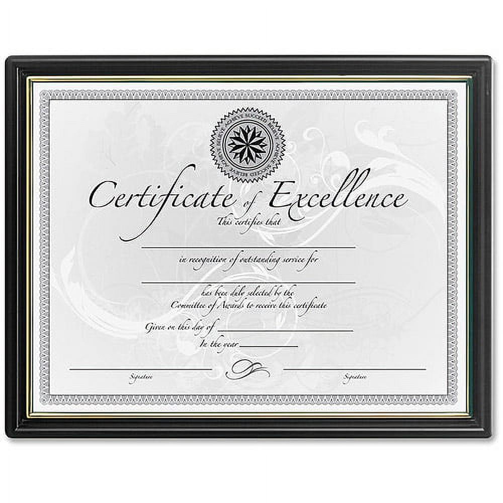 DAX Burnes 8.5x11 Black and Gold Document Frame - Walmart.com