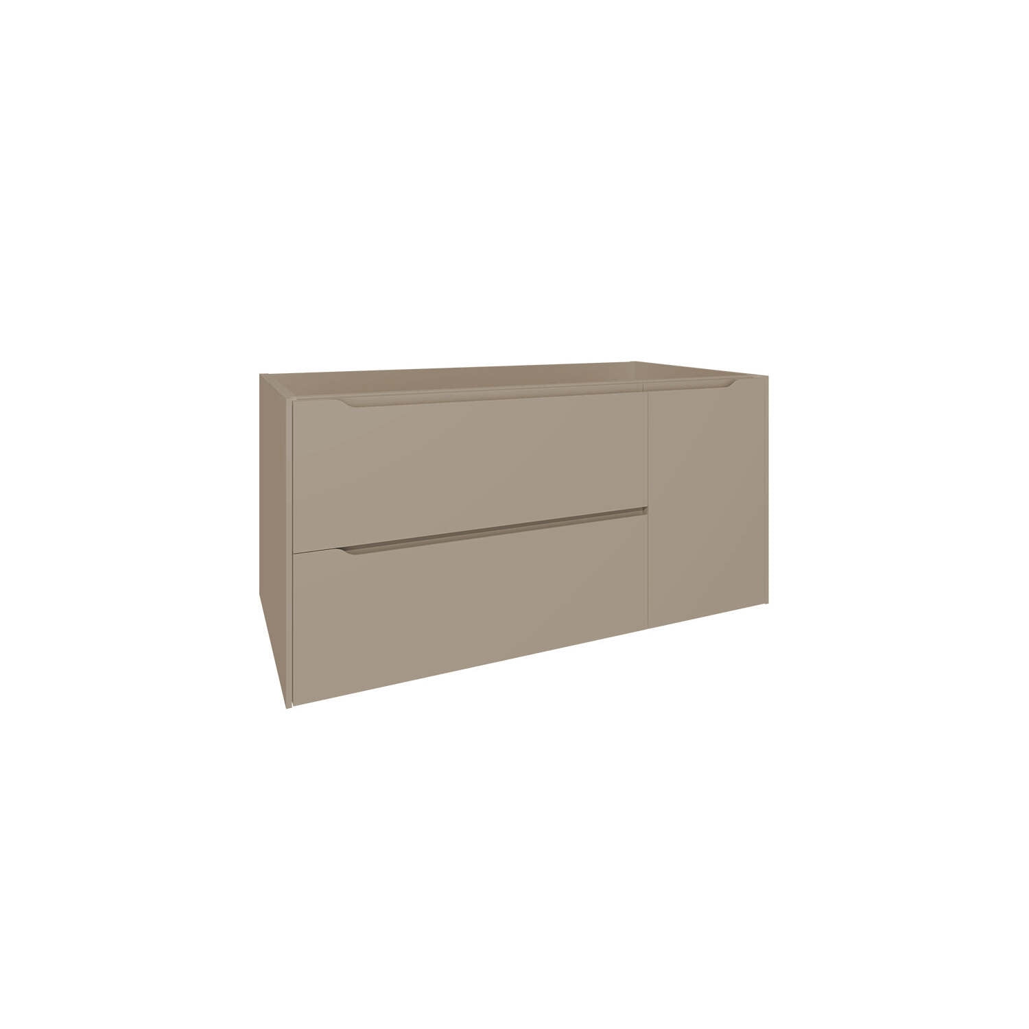DAX INTERNATIONAL DAX Cenit Single Vanity Cabinet with 2 Drawers 1 Door ...
