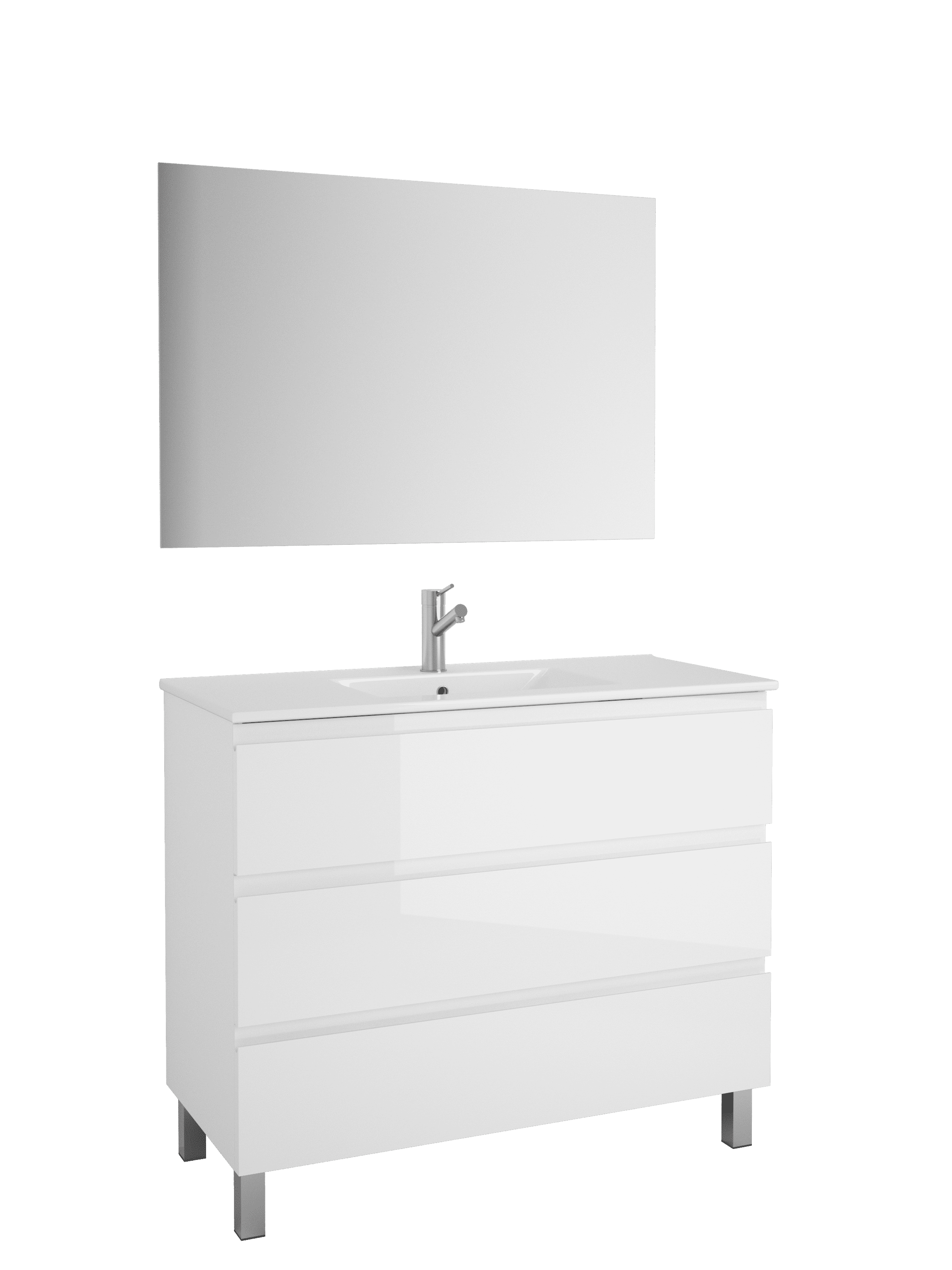 DAX Costa 40" Single Bathroom Vanity with Basin, White - Walmart.com