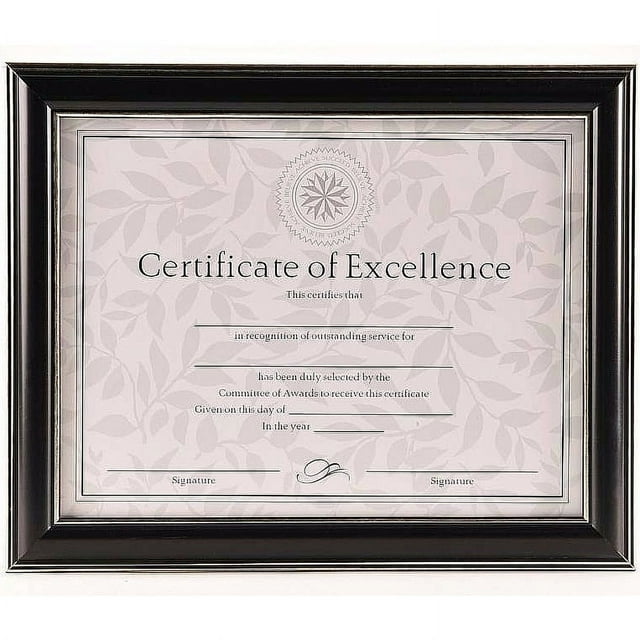 DAX Document Frame, Black Plastic, 8 1/2 x 11 - Walmart.com