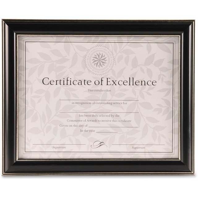 DAX Document Frame, Black Plastic, 8 1/2 x 11 - Walmart.com