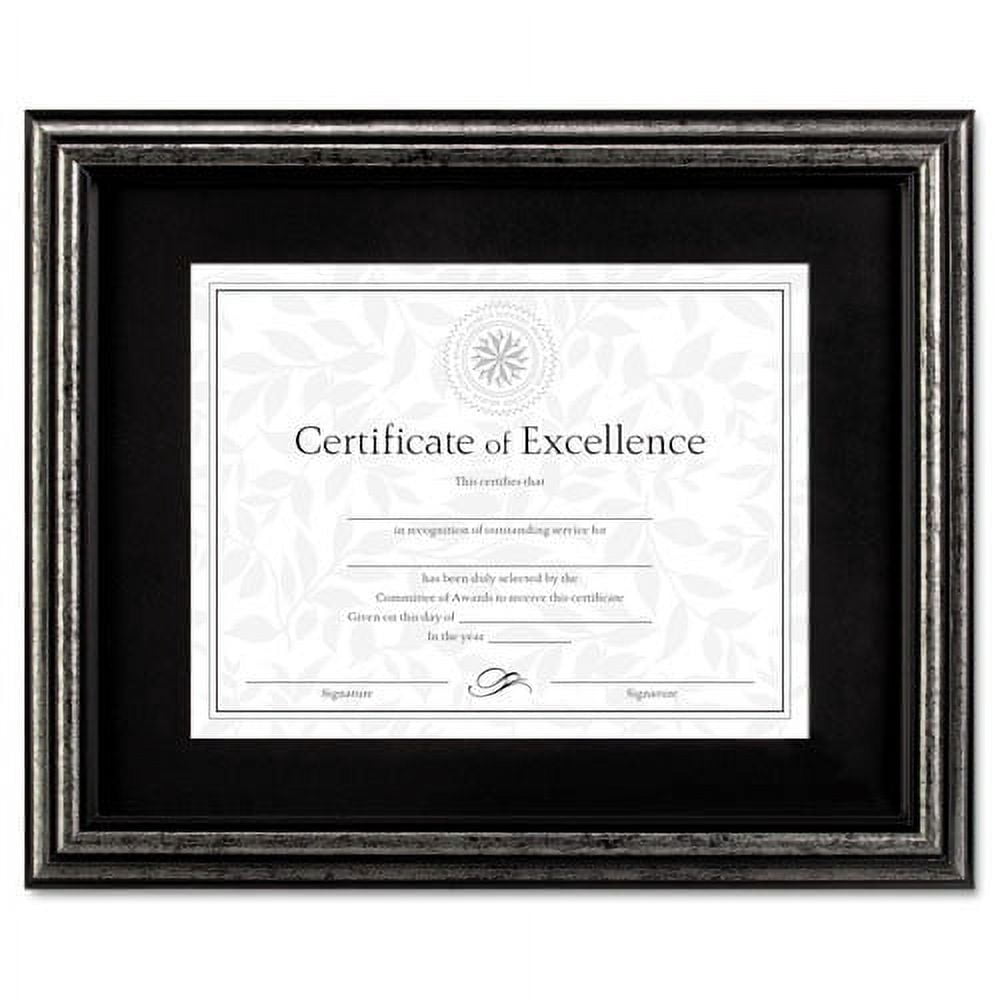 DAX Document Frame, Desk/Wall, Wood, 11 x 14, Antique Charcoal Brushed ...