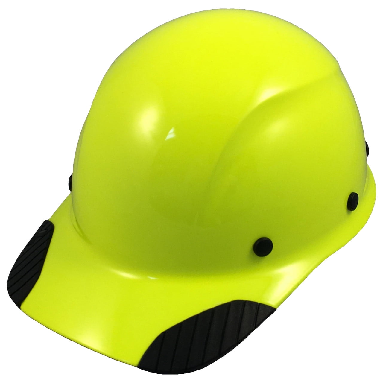 DAX Fiberglass Composite Hard Hat - Cap Style Factory Hi Viz Lime with ...