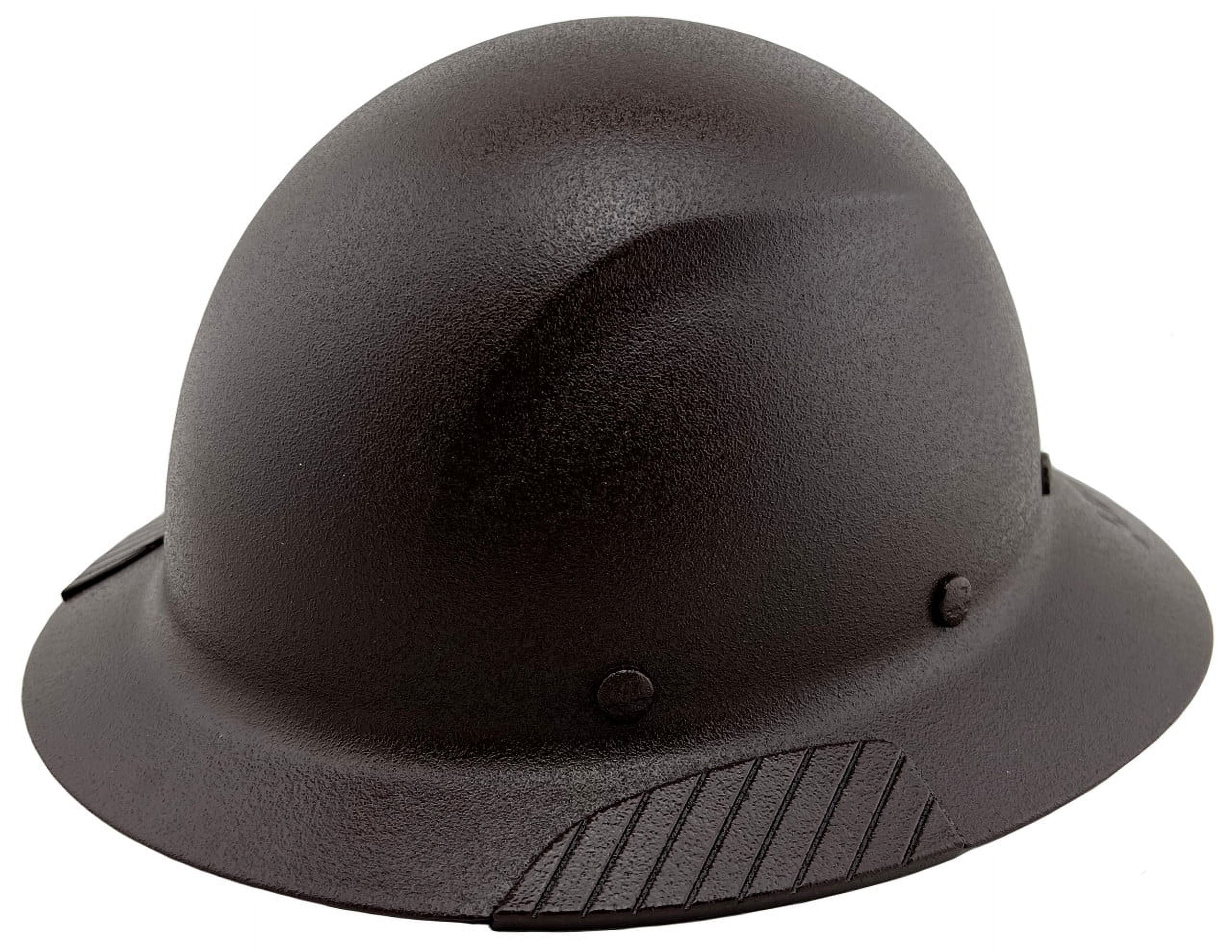 DAX Fiberglass Composite Hard Hat - Full Brim Textured Brown with Tote ...