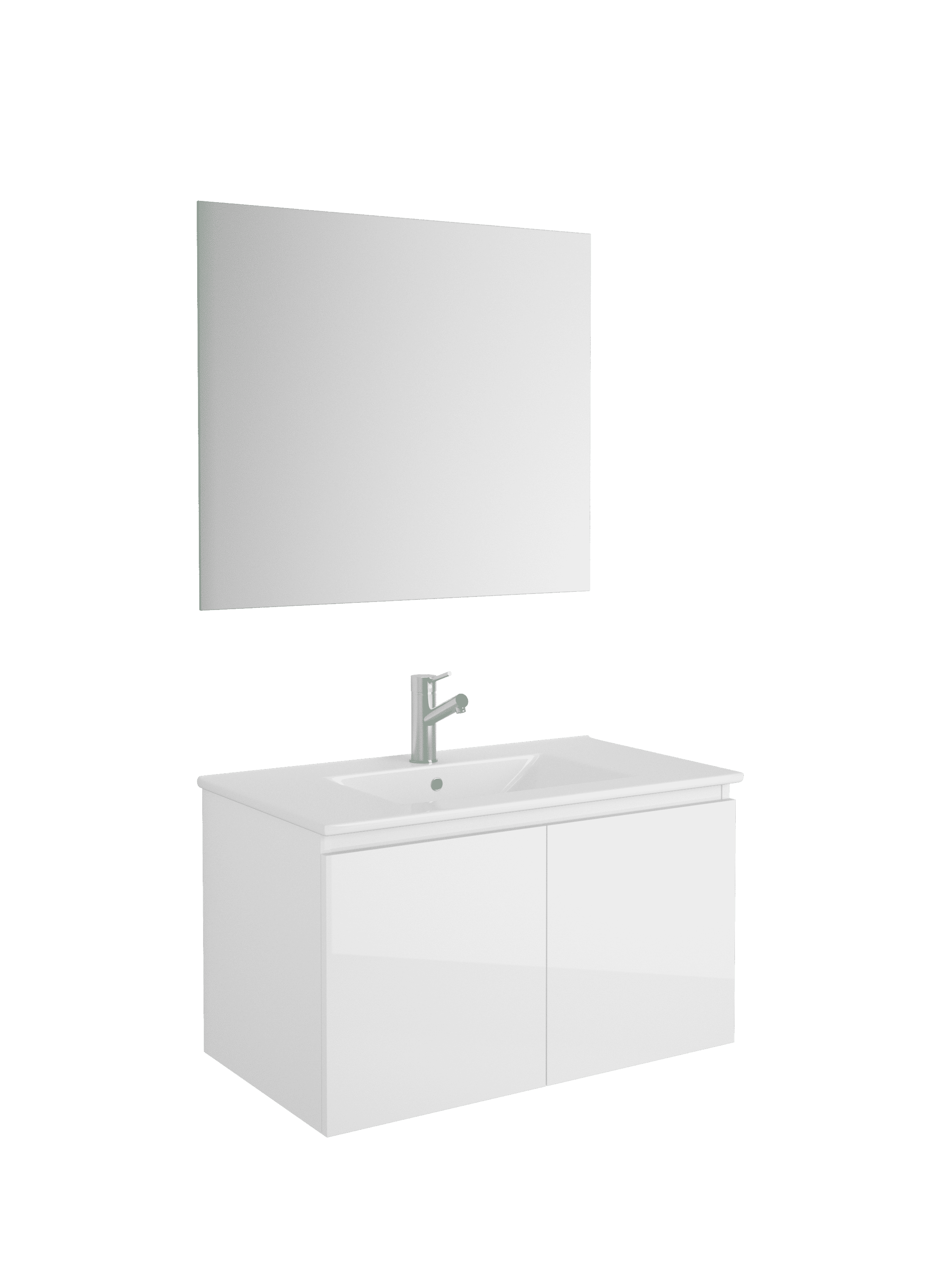 DAX Malibu Engineered Wood Single Vanity Cabinet, 32", Glossy White ...
