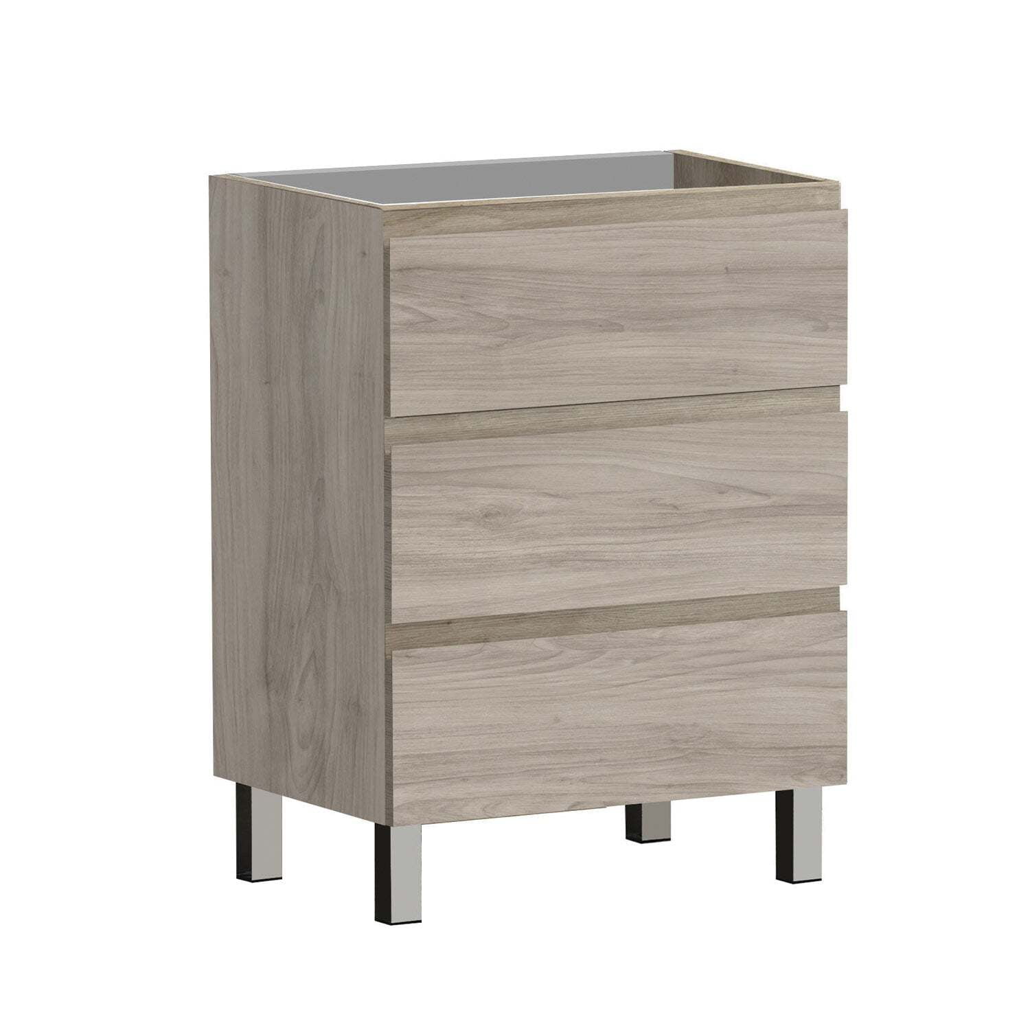 DAX INTERNATIONAL Costa Single Vanity Cabinet 24 In Pine w/ Glossy ...