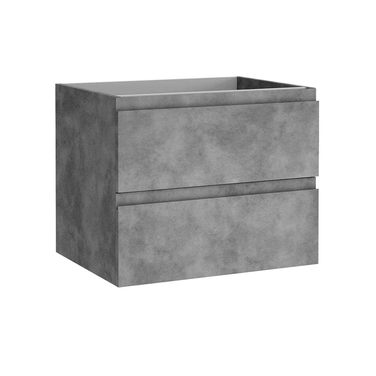 DAX INTERNATIONAL DAX Pasadena Vanity Cabinet 24 In Cement w/ Glossy ...