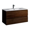 "DAX Pasadena Bathroom Vanity Cabinet, 36"", Wenge, Engineered Wood ...