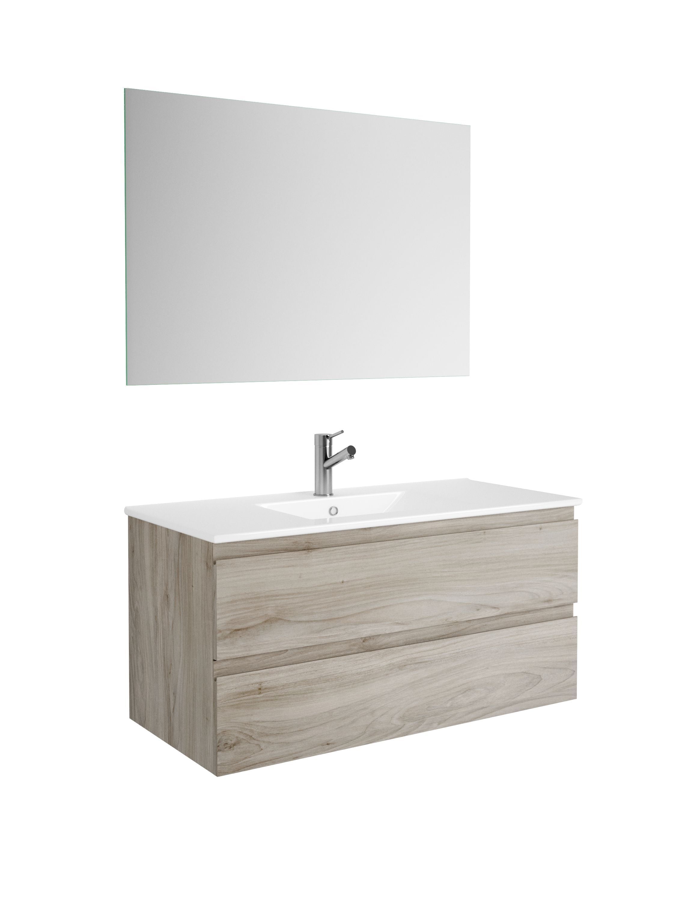 DAX Pasadena Engineered Wood Single Vanity Cabinet, 40", Pine - Walmart.com
