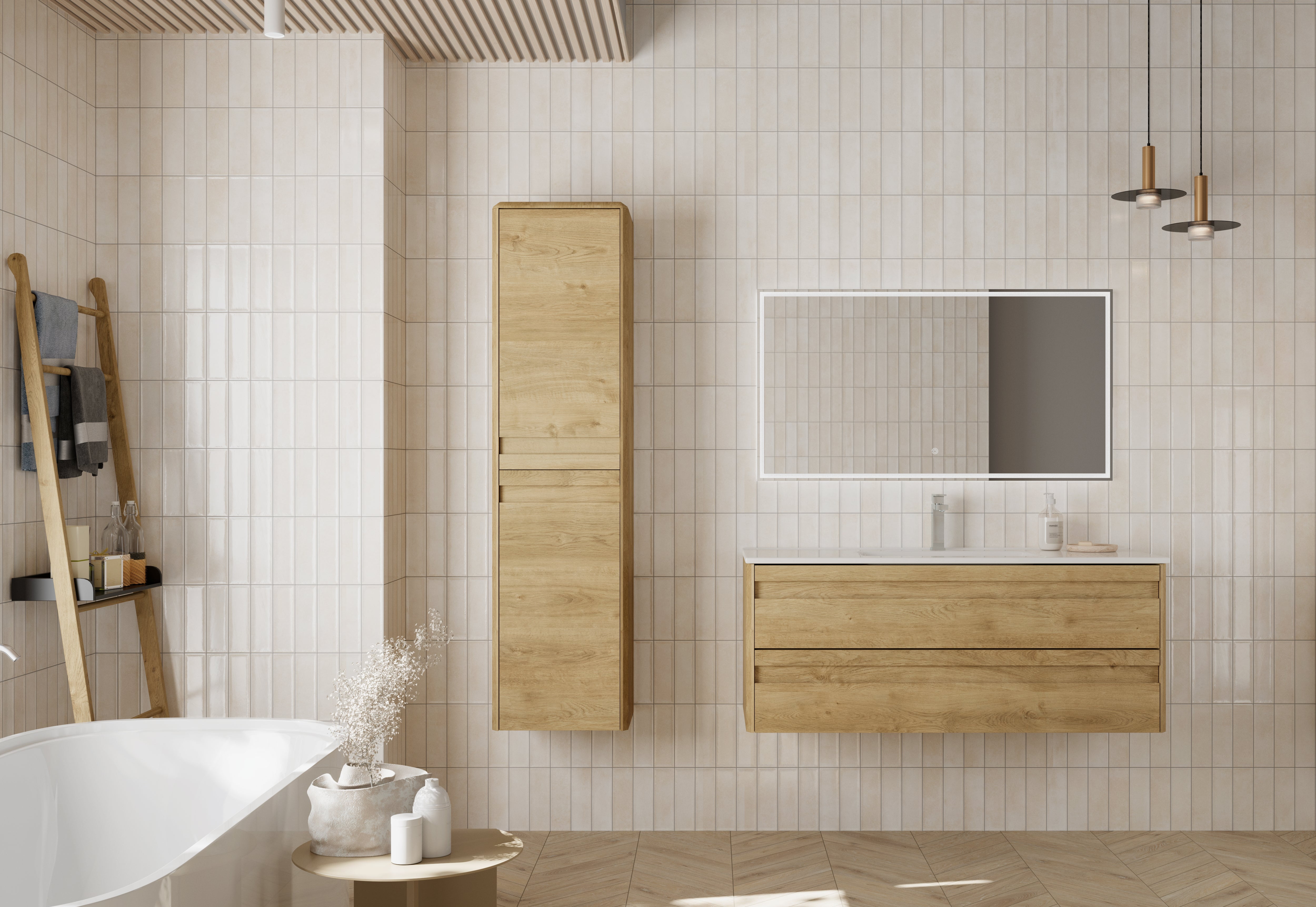 DAX Venice Single Vanity Cabinet with Onix Basin, 3 Drawers, 32", Matt ...