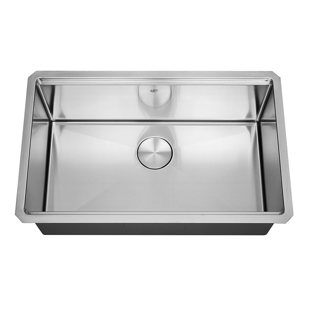 DAX Workstation Single Bowl Undermount Kitchen Sink - 30" x 18" - 18G ...