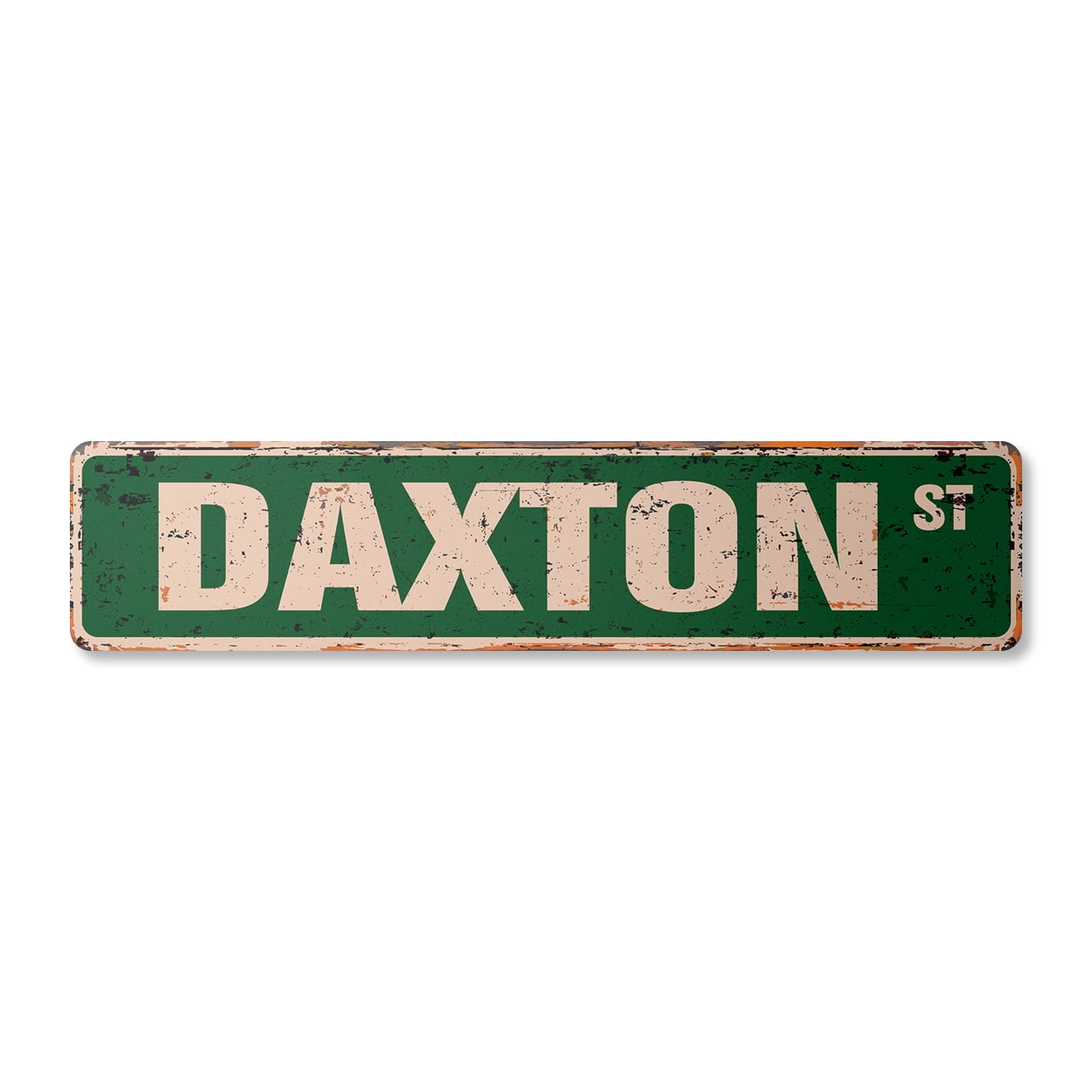 DAXTON Vintage Plastic Street Sign Childrens Name Room Sign | Indoor ...