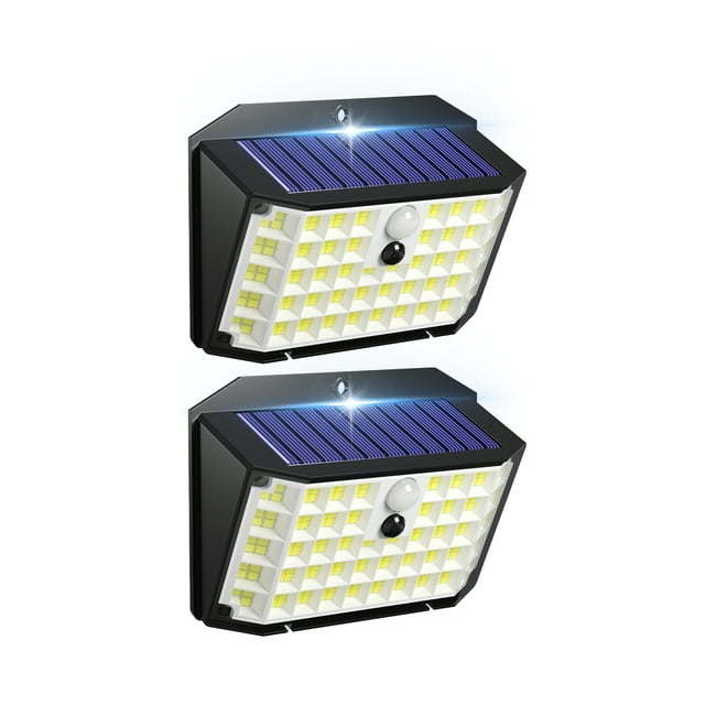 DAY BETTER Solar Lights 176 LED, 3 Modes, IP65 Waterproof, 180° Wide ...