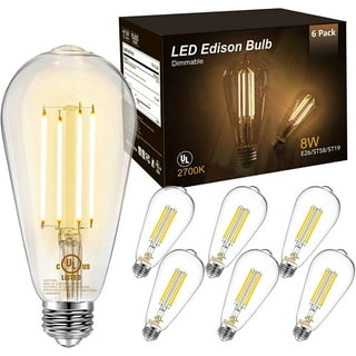 Maya Etched Concrete Uplight with Edison Bulb - Walmart.com