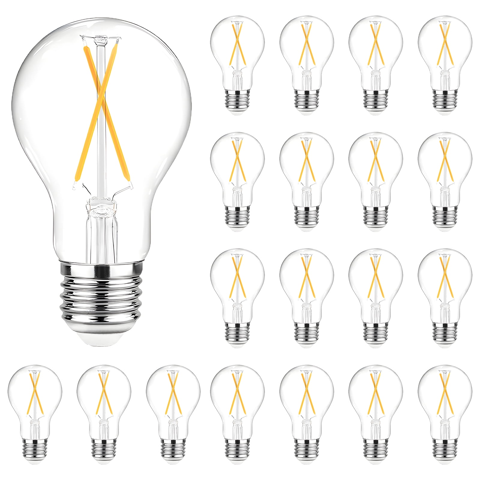 DAYBETTER A19 Vintage LED Edison Bulbs,NO-Dimmable Light Bulb 60W ...