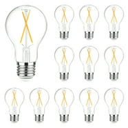 6 Pack ST64 LED Bulbs, Dimmable, Vintage Edison Style, E26 Base, Amber ...