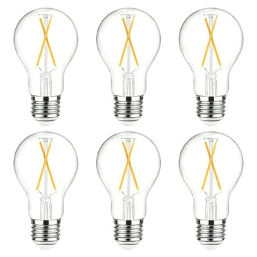 LED Edison Bulbs 6 Pack, ST64 Vintage Filament Bulbs E26 Warm White ...