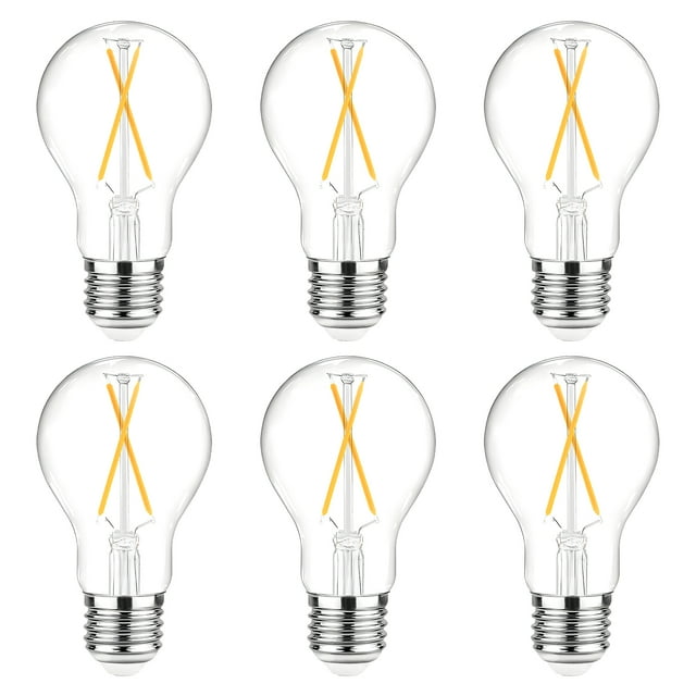 DAYBETTER A19 Vintage LED Edison Bulbs,NO-Dimmable Light Bulb 60W ...