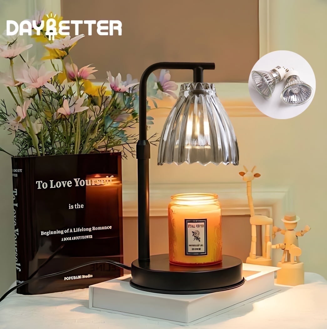 DAYBETTER Candle Warmer Lamp, Adjustable Height Timer Gifts Wax Warmer ...