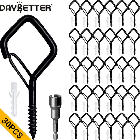 No Ladder PRO MAX 11ft Pole with Dual Heads, 50 Light Clips for Indoor ...