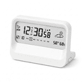DAYBETTER Digital Alarm Clock, Transparent Bedside Desk Calendar Alarm ...