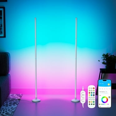 Corner Floor Lamp - Smart RGB LED Corner Lamp With App And Remote ...