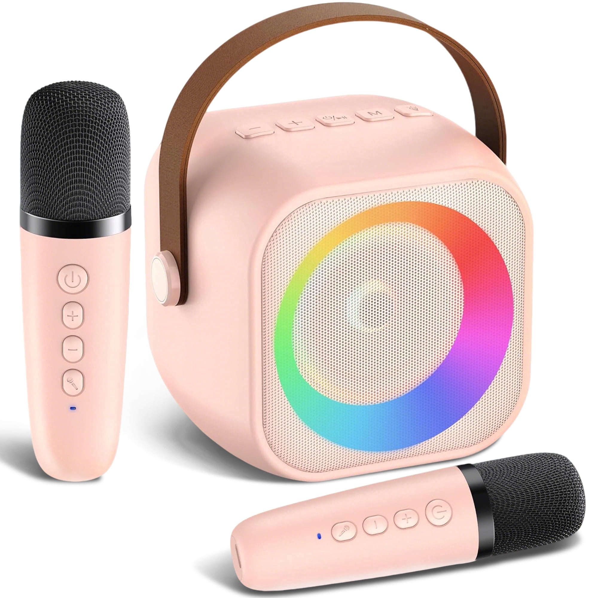 DAYBETTER Mini Karaoke Machine, Portable Bluetooth Speaker with 2 ...