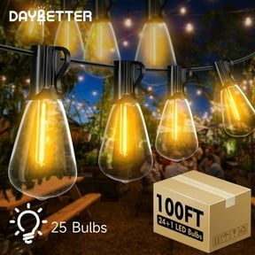 Indoor/Outdoor 20FT Waterproof Edison String Lights for Cafe, Patio ...