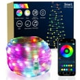 DAYBETTER 50ft Smart Fairy Light, USB Plug-in, Room Powered, Colored ...
