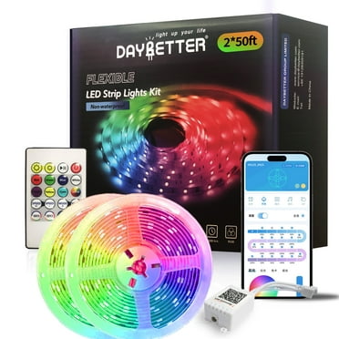 Ehomful 32.8ft/10m Led Strip Lights, Bluetooth APP Led Lights for ...