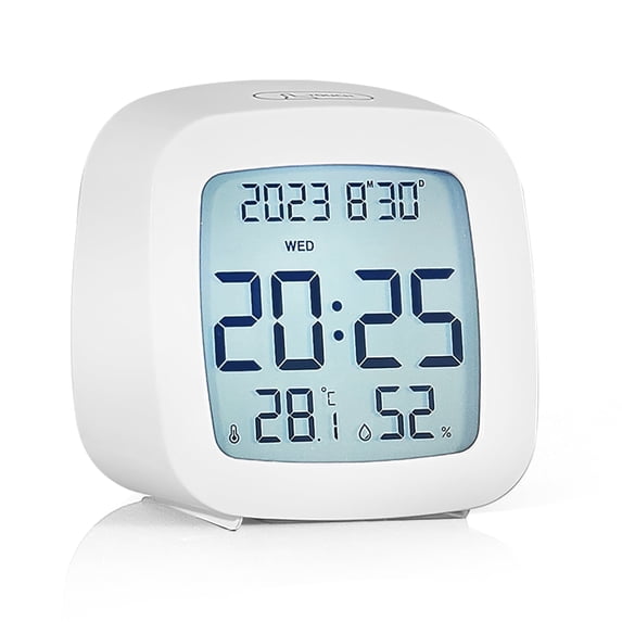 DAYBETTER Square Digital Alarm Clock , Multi-Functional Bedside Mini ...