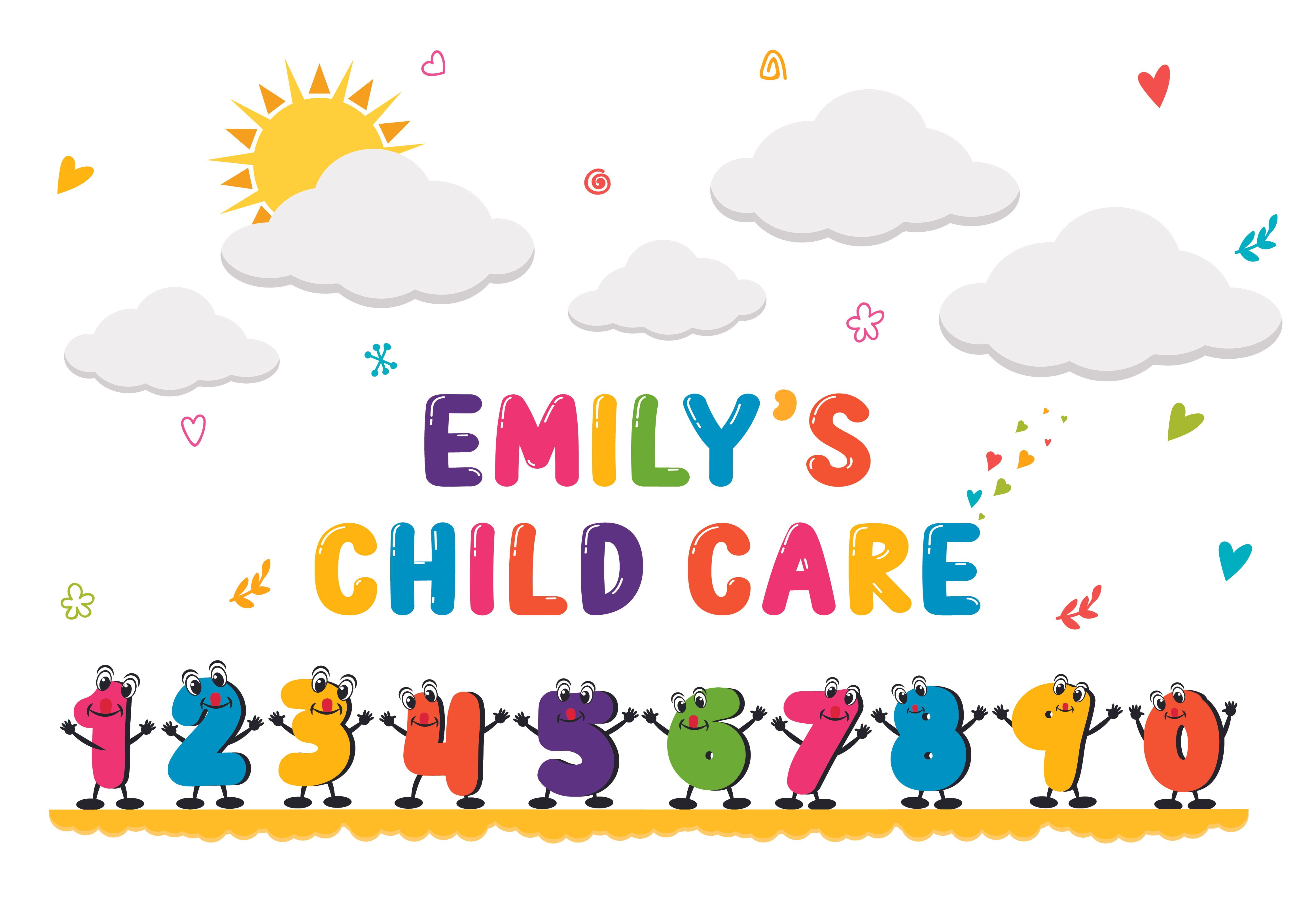 DAYCARE - Vinyl Educational Art Decor Multicolored Numbers Odd And Even ...