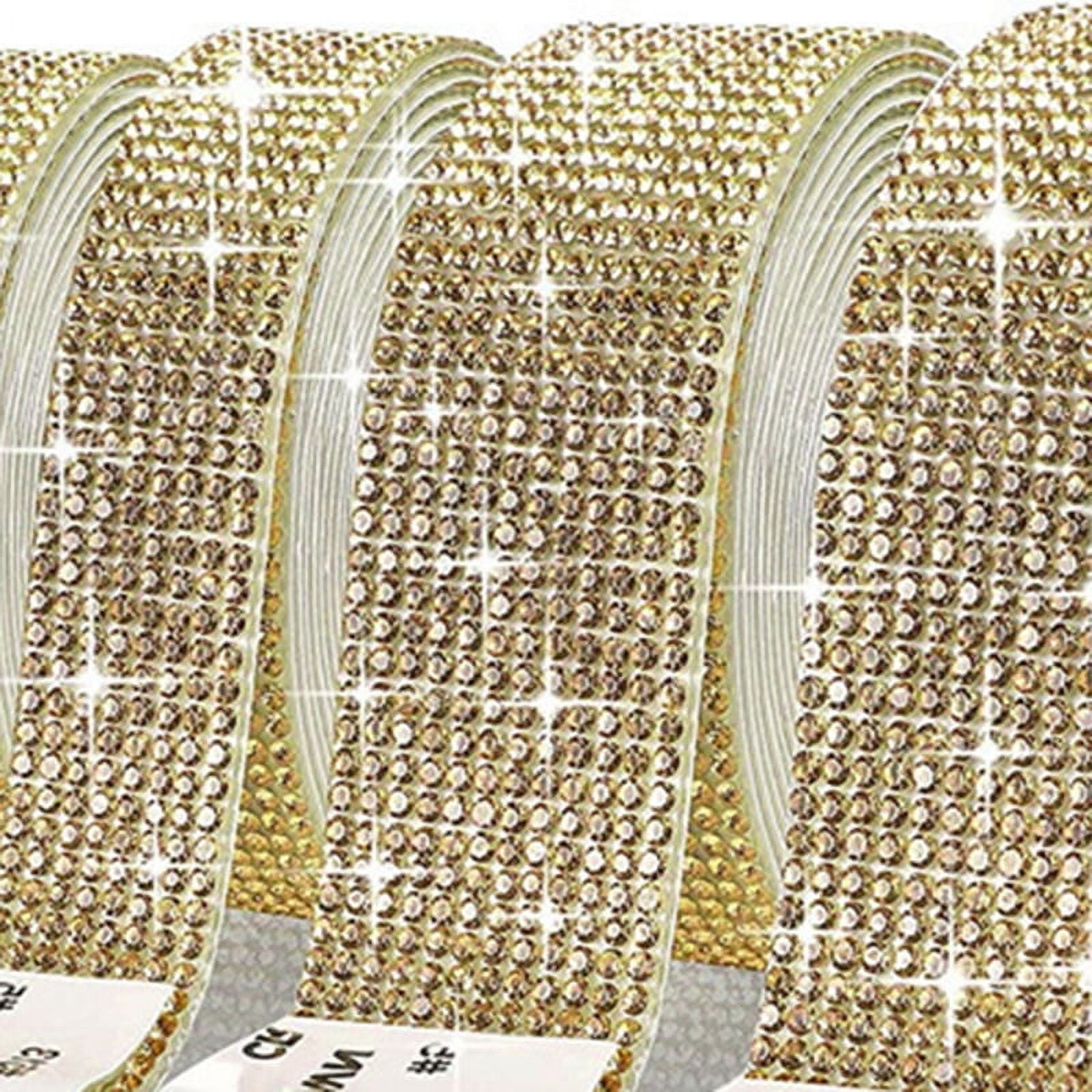 DAYEH 1 Roll Self Adhesive diamond strip Crystal Rhinestone Sticker DIY ...