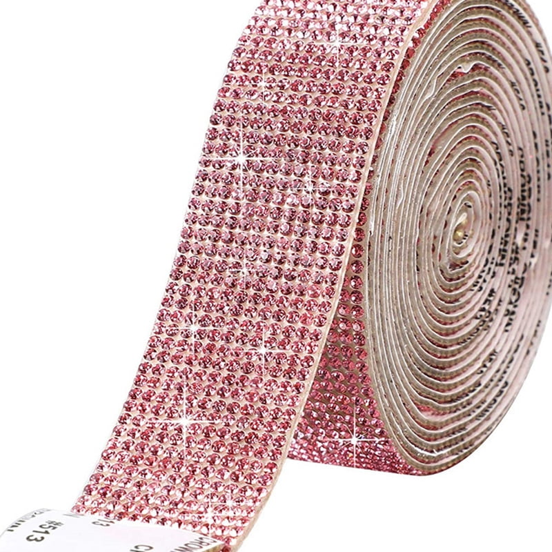 DAYEH 1 Roll Self Adhesive diamond strip Crystal Rhinestone Sticker DIY ...